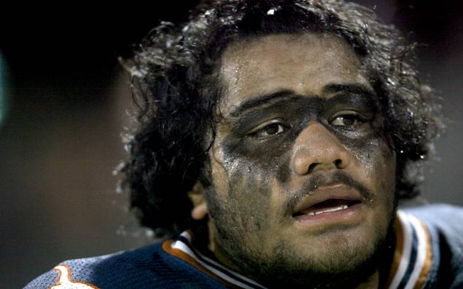 Palo Verde at Legacy - Legacy's Dom Fuiava takes a breather during ...