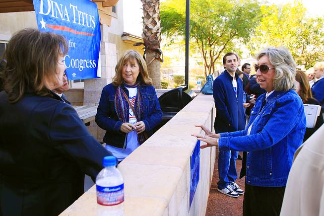 Titus Announces Candidacy - Former Rep. Dina Titus talks with ...