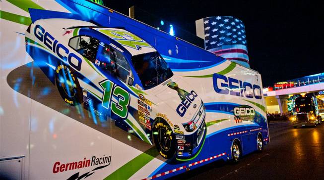 2012 NASCAR Hauler Parade on the Strip - The 2012 NASCAR hauler parade ...