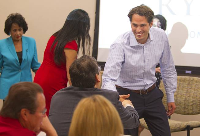 Photograph : Romney's Son Courts Hispanics - Las Vegas Sun News