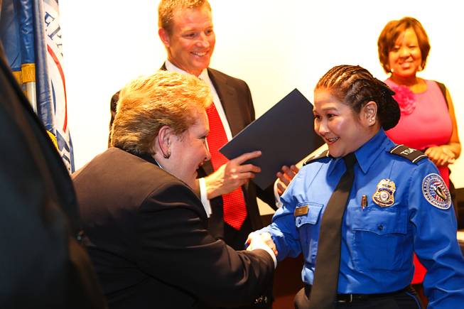 TSA Class of 2012 - Karen Burke, left, the federal security director ...