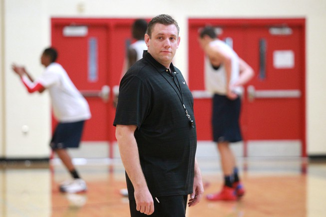 Todd Simon - Findlay Prep basketball coach Todd Simon works with his ...