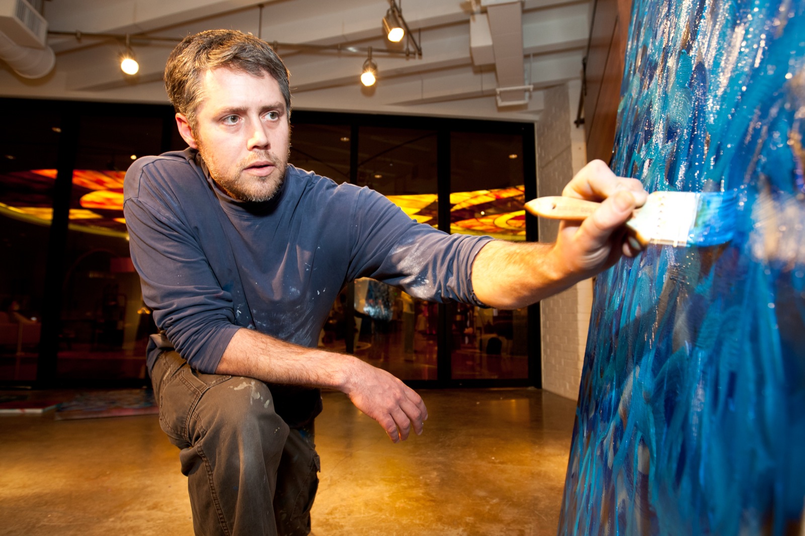Jason Adkins’ P3 residency invites you to paint with the artist - Las ...