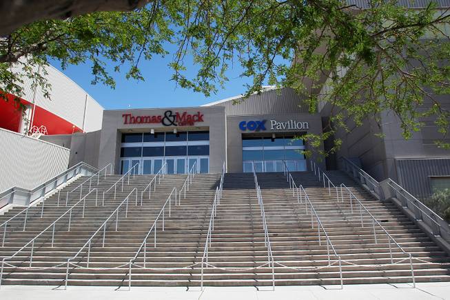 Thomas & Mack Center - The conjoined entrances of the Thomas & Mack ...
