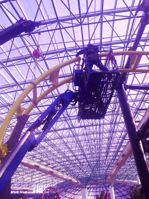 Roller Coaster El Loco at Circus Circus - The "El Loco" track being ...
