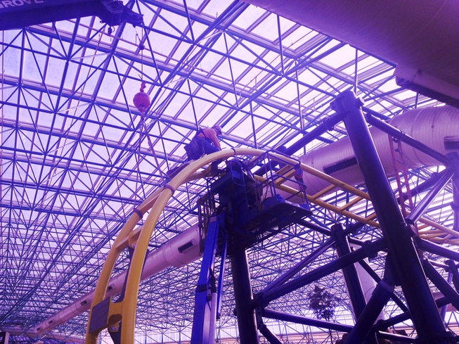 Roller Coaster El Loco at Circus Circus - The "El Loco" track being ...