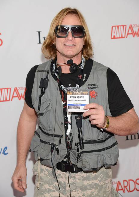 2014 AVN Awards: Red Carpet - Evan Stone arrives on the red carpet for ...