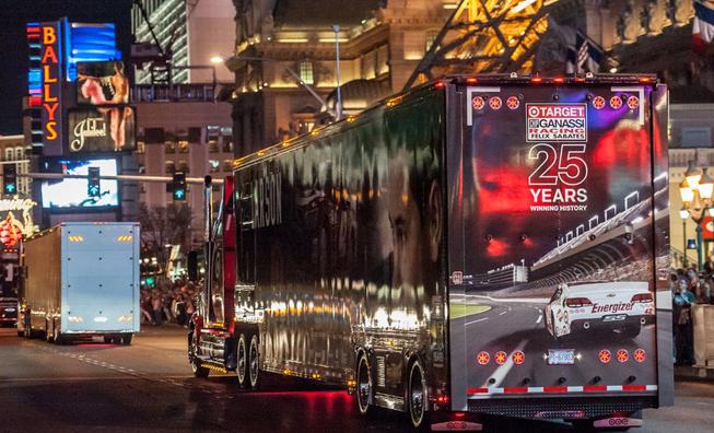 2014 NASCAR: Hauler Parade on the Strip - The 2014 NASCAR Hauler Parade ...