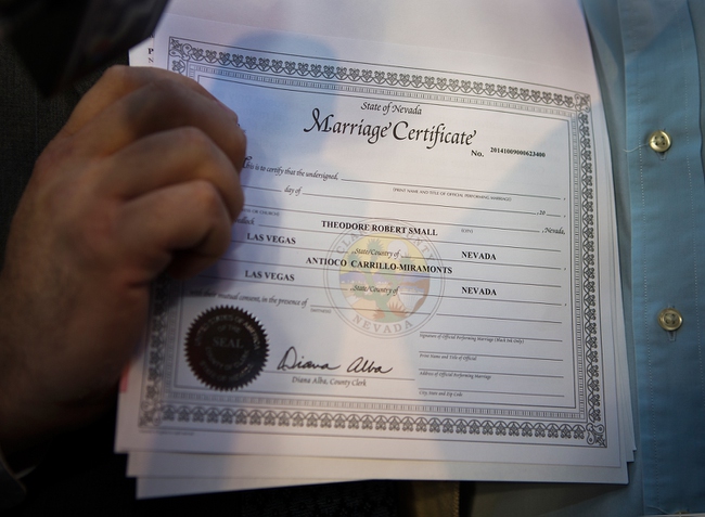 Clark County Nevada Marriage Certificates