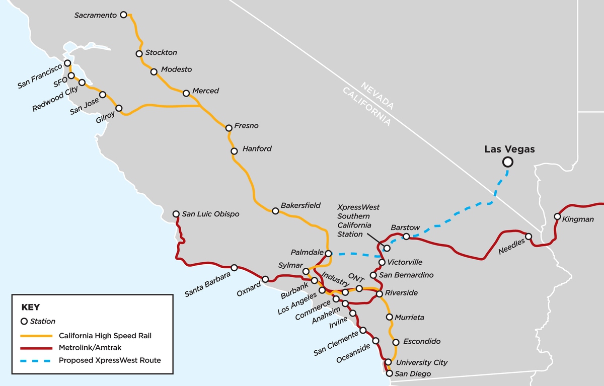 Nevada high-speed rail panel moving forward with XPressWest - Las Vegas ...