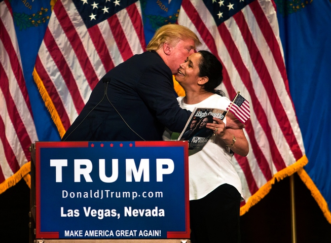 Donald Trump at T.I. - Republican presidential candidate Donald Trump ...