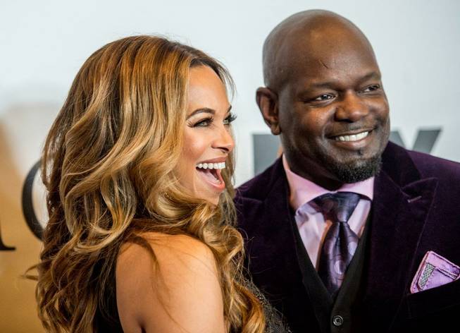2015 Miss Universe: Red Carpet - Emmitt Smith and his wife, Patricia ...