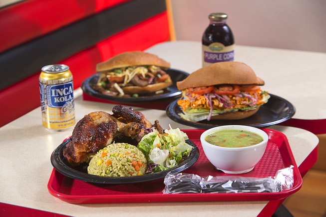 Pollo Inka Express - Pollo A La Brasa Combination, foreground, Inka ...