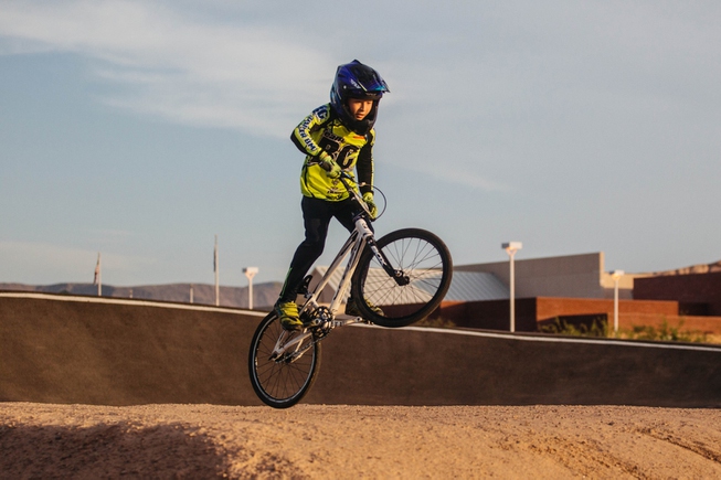 Whitney Mesa BMX - Local racers practice at the Whitney Mesa BMX track ...