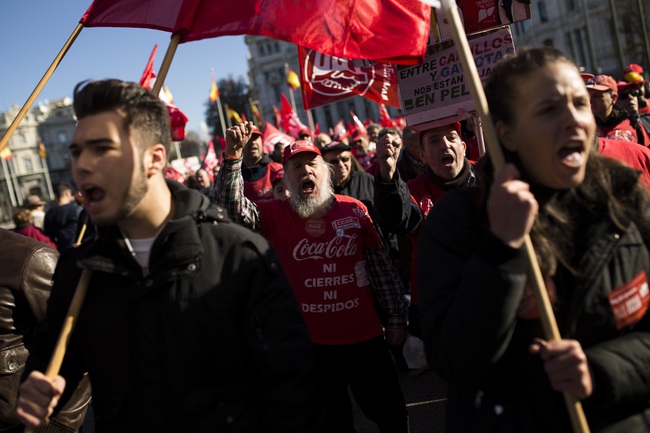 Labor unions in Spain march against government policies - Las Vegas Sun ...