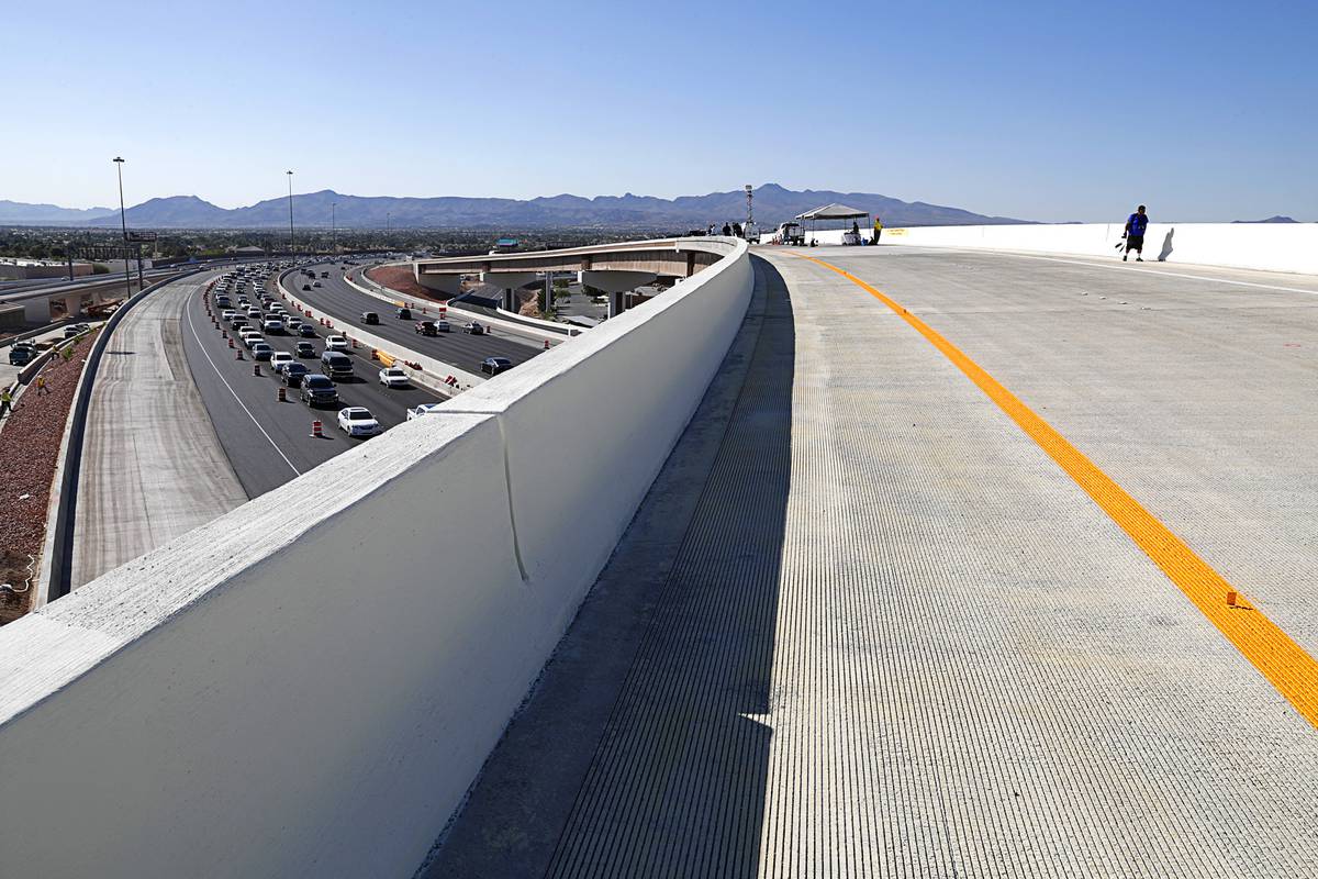 Airport Connector-215 Beltway flyover ramp opens - Las Vegas Sun News