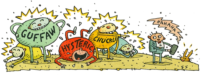 difference between chuckle and laugh