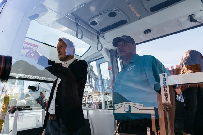 Self-driving shuttle - The city of Las Vegas teamed with AAA Northern ...