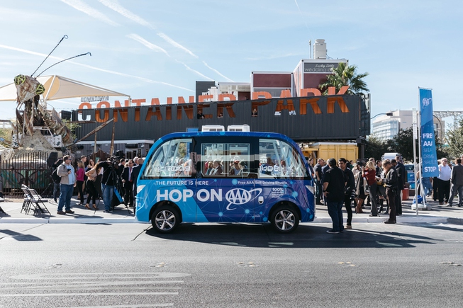 Self-driving shuttle - The city of Las Vegas teamed with AAA Northern ...