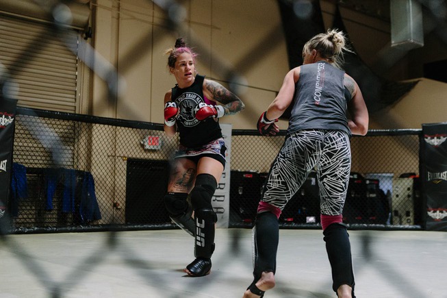 UFC fighter Gina Mazany - UFC fighter Gina Mazany trains during a ...