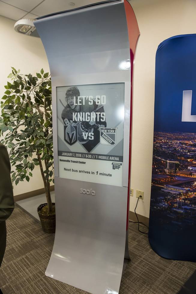 Photograph : Soofa Digital Smart Signs in Las Vegas - Las Vegas Sun News