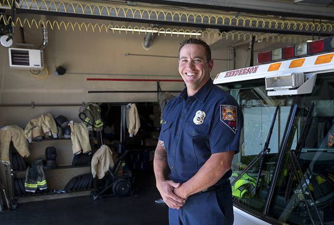 Photograph : Henderson Firefighter of the Year Mark Lester
