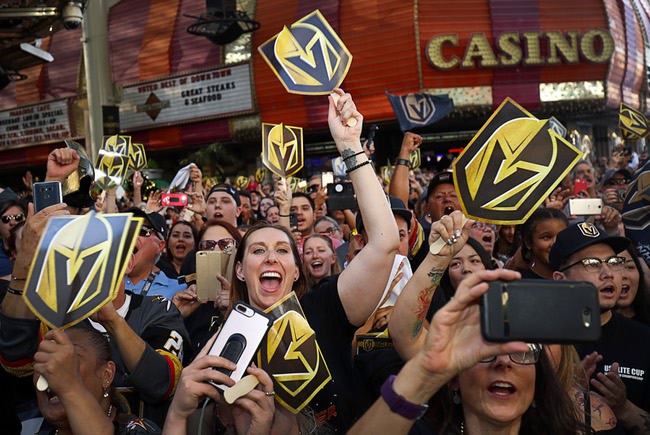 At jubilant fan celebration, Golden Knights show their love, which is ...