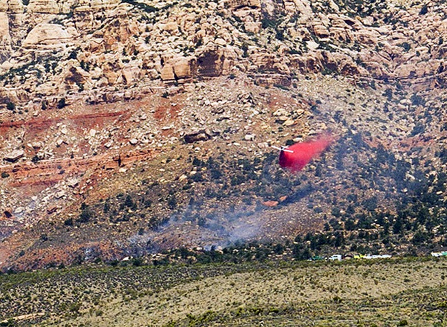 Crews attacking wildfire at Red Rock Canyon - Las Vegas Sun News