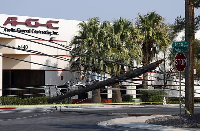 Photograph : Power Lines Downed by Forklift Operator