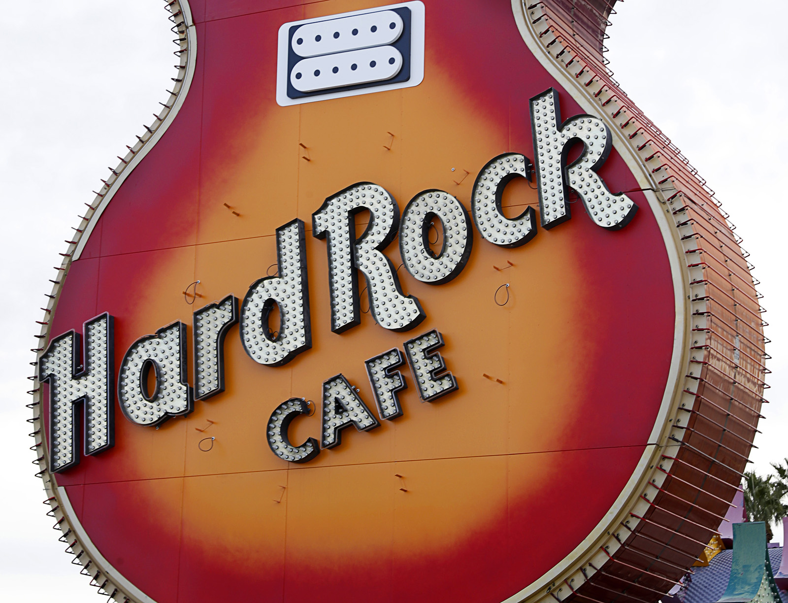 Hard Rock Cafe Guitar Sign at Neon Museum - Las Vegas Sun News