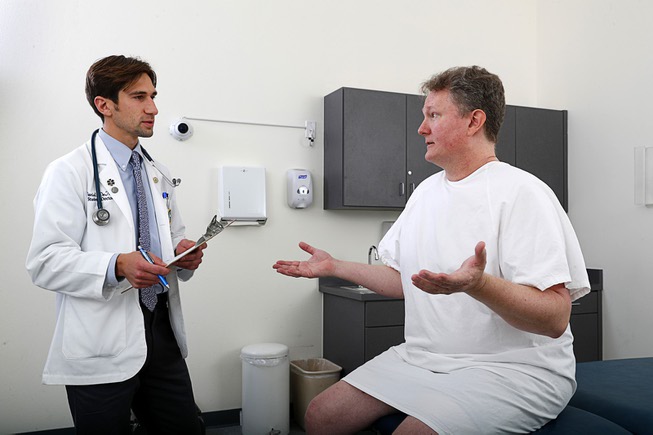 Actor-Patients At Touro - Actor-patient Kerstan Szczerpanski is ...