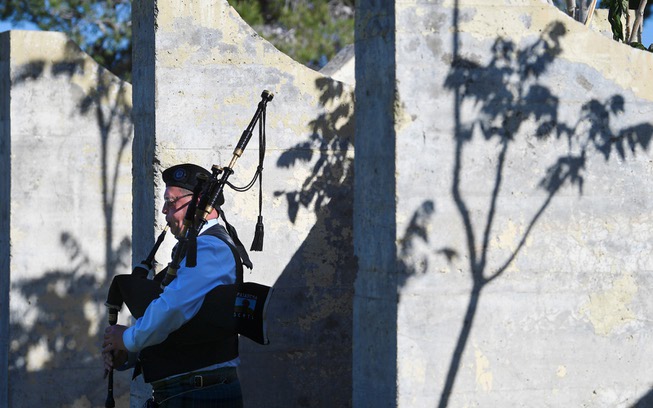 Las Vegas Highland Games - A piper warms up during the 15th annual Las ...