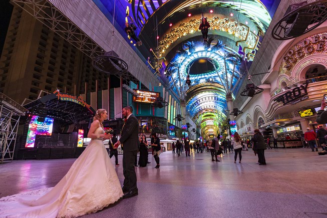 Fremont Street Experience Unveils New Canopy - Viewers experience a ...