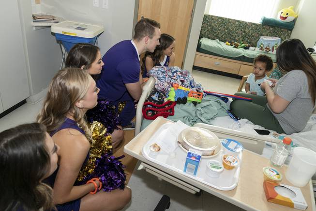 Las Vegas Bowl Cheer Squads Visit Pediatric Unit - University of ...