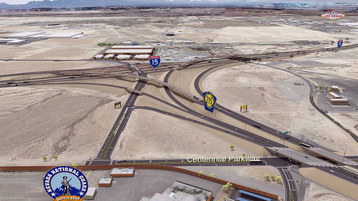 Planned interchange for I-15 and 215 Beltway to benefit North Las Vegas ...