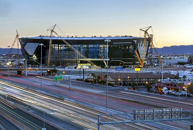 Allegiant Stadium Construction: Feb. 4, 2020 - A view of Allegiant ...