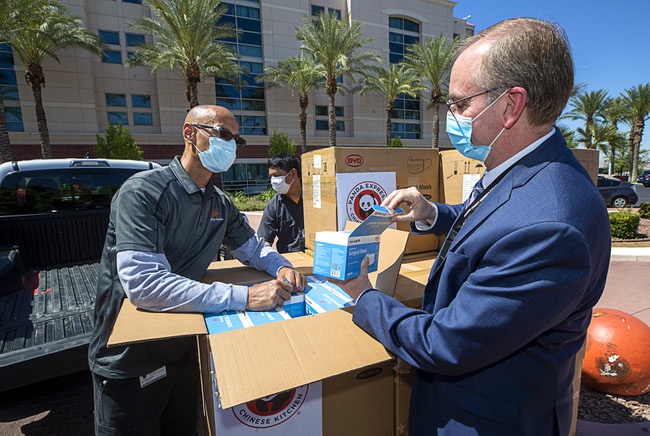Photograph : PandaCares Donates 120,000 Masks to St. Rose - Las Vegas ...
