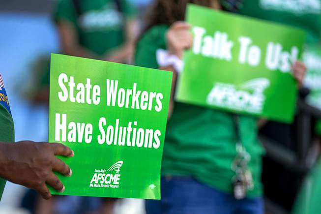 Photograph : AFSCME Members Rally In Las Vegas - Las Vegas Sun News