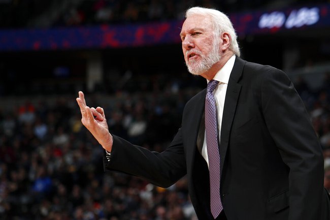 Masked man: Spurs' Popovich wears face covering for game - Las Vegas ...