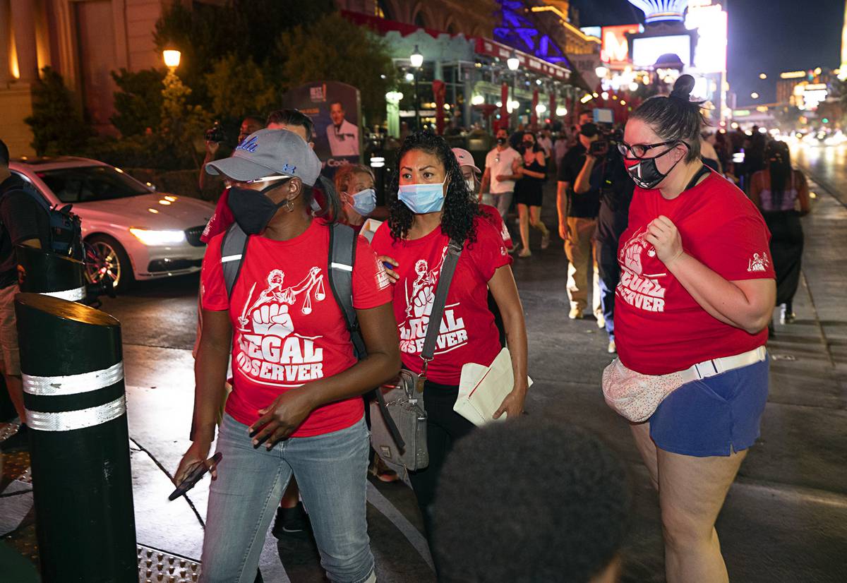 Protesters, 'observers' file free speech lawsuit in Las Vegas - Las ...