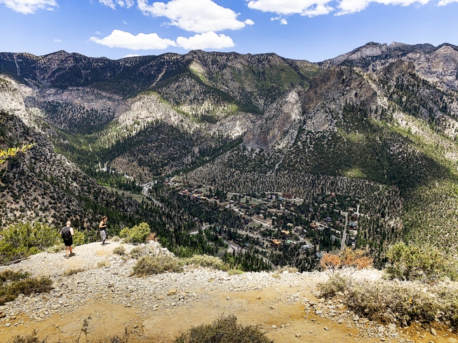Mount Charleston Hiking Trails - A view of Mount Charleston from ...