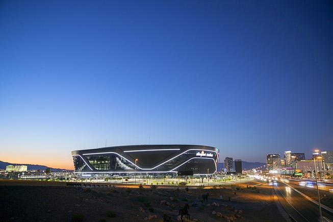 Allegiant Stadium: Sept. 4 - An exterior view of Allegiant Stadium ...