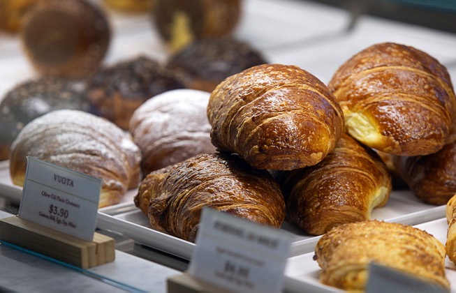 Park MGM And NoMad Hotel Reopen - Olive oil croissants are displayed at ...