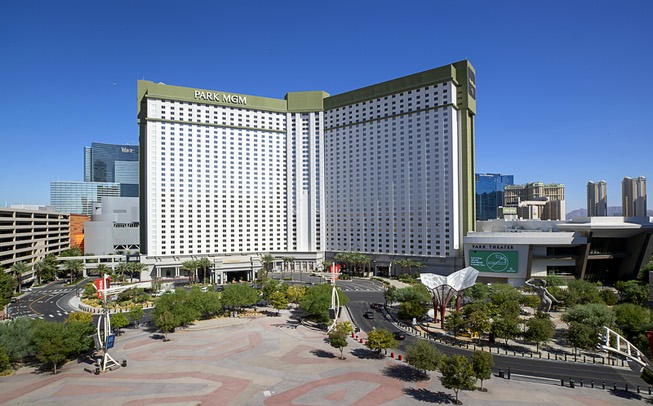 Park MGM And NoMad Hotel Reopen - An exterior view of Park MGM and ...
