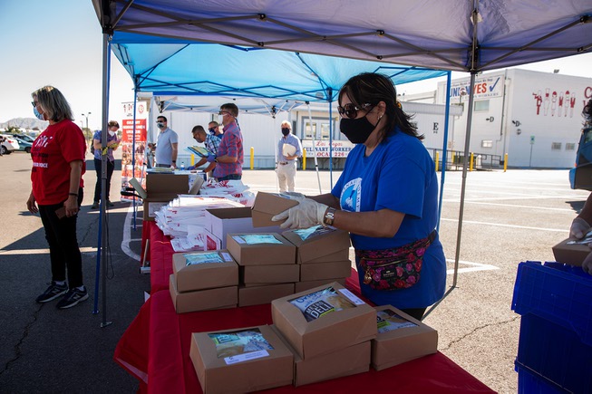 Culinary Workers Union Canvass Launch with AFT - Monica Alvarez, of the ...