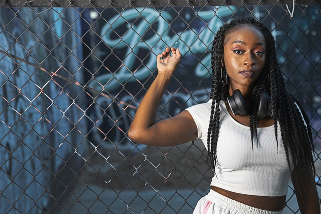 DJ Kelly - Dj Kelly poses in an alley in downtown Las Vegas ... - Las ...