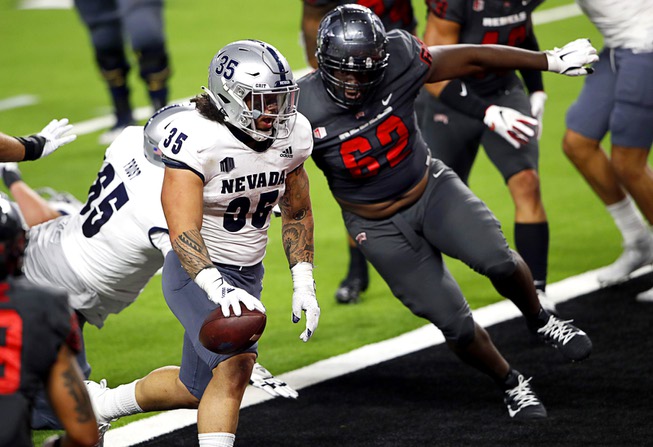 UNLV Drops Home Opener to UNR, 37-19 - Nevada Wolf Pack running back ...