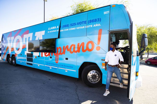 William McCurdy II Campaigns on Election Day - Clark County Commission ...