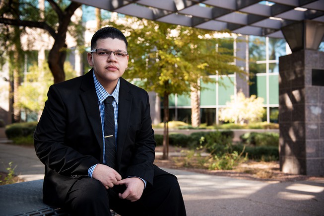 Pablo Ramirez - Pablo Ramirez, a student at CSN, poses for a portrait ... -
