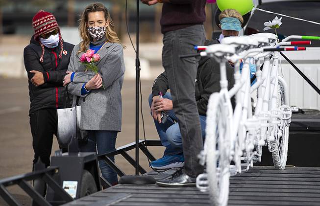 LV5 Ghost Bike Unveiling and Memorial - Dax Lovemeet, left, and ...